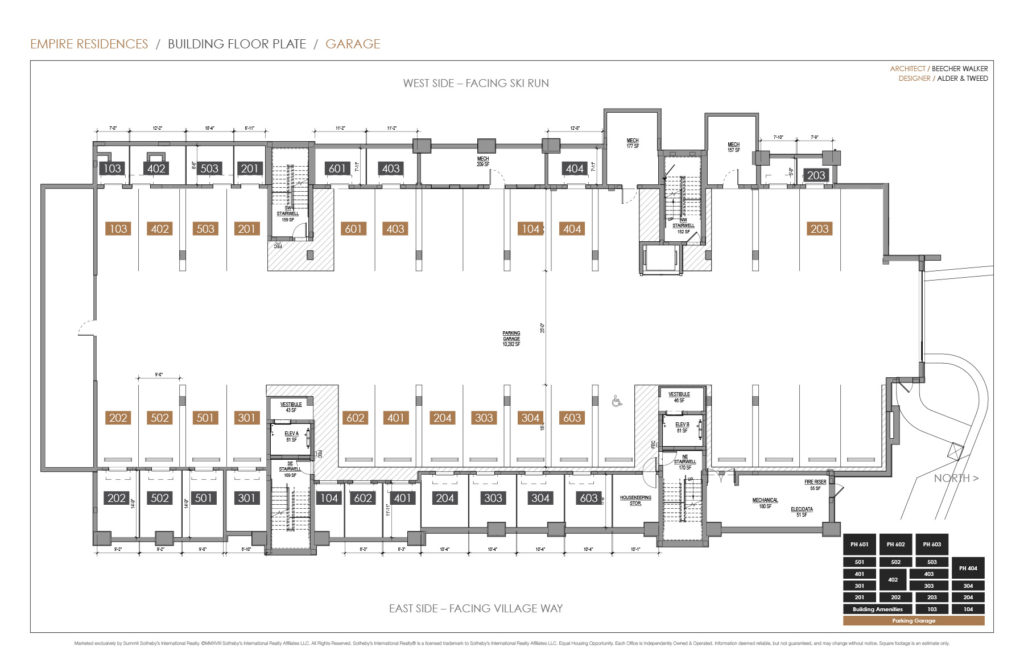 BUILDING FLOOR PLATES – Empire Residences Deer Valley